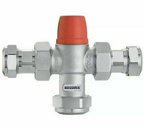 Boss Thermostatic Mixing Valve 15mm with Strainers & non return valves