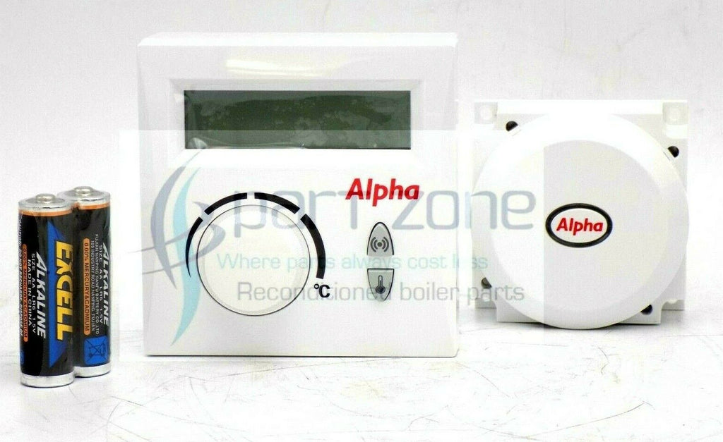 Alpha Easy Stat Digital Wireless Programmable Room Thermostat RF 7.200 ...