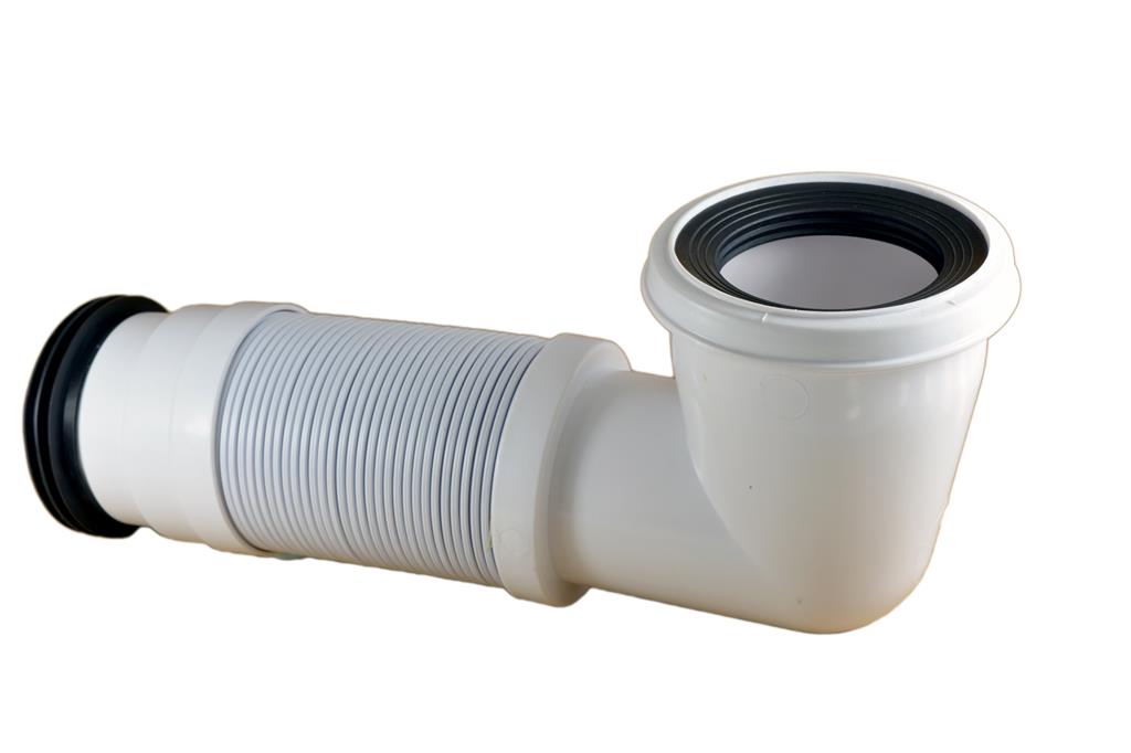 FLEXIBLE WASTE PAN CONNECTOR BENT 90 DEGREE – CapitalBoilerParts